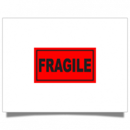 Fragile Shipping Label
