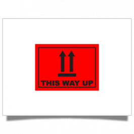 This Way Up Shipping Label