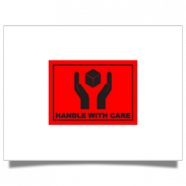 Handle with Care Shipping Label