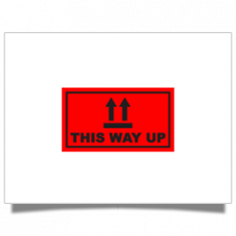 This Way Up Shipping Label